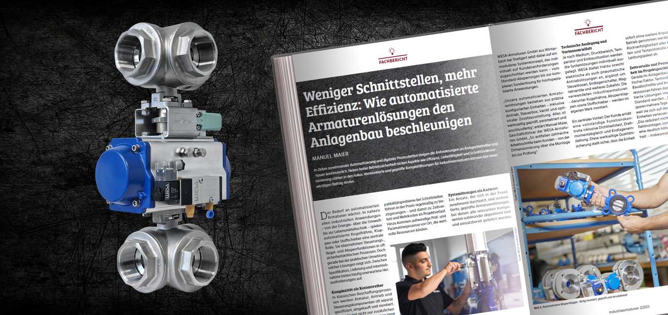 WESA-Armaturen GmbH - Ball valves, heating and industrial valves